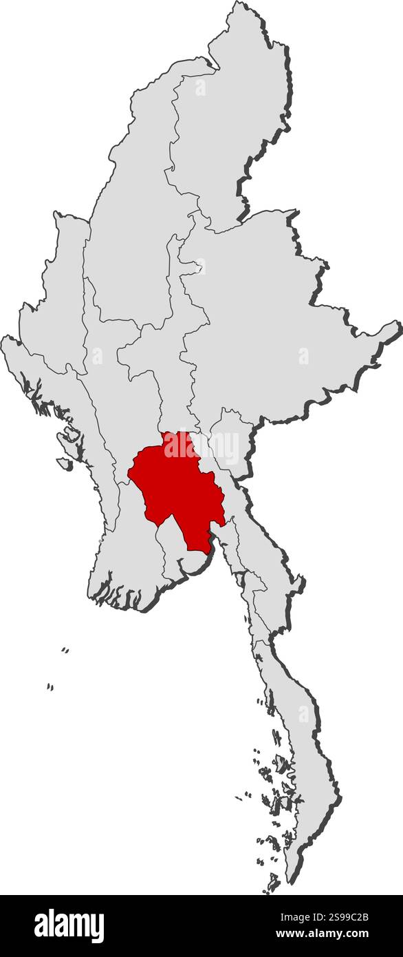 Map of bago hi-res stock photography and images - Alamy