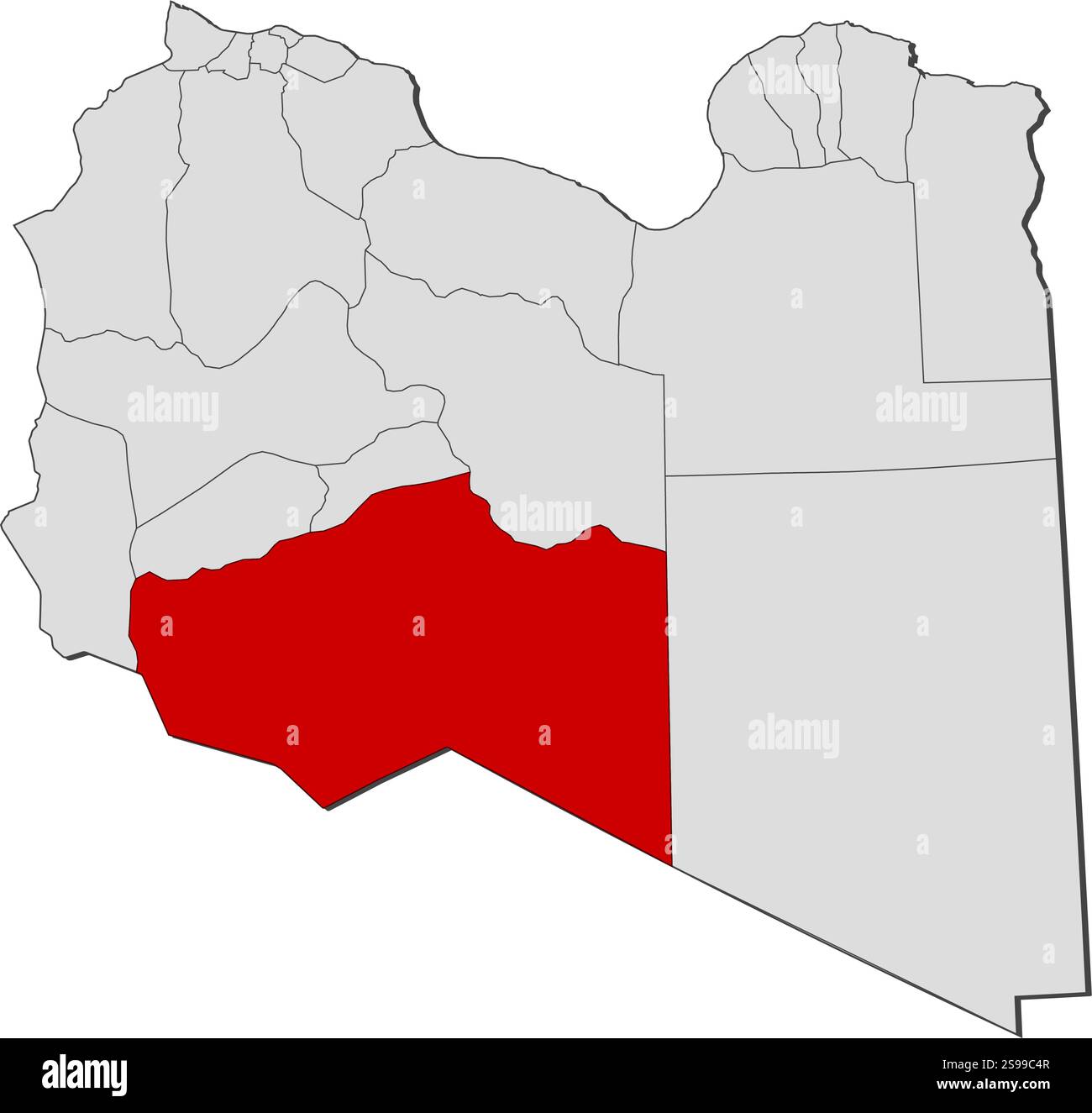 Murzuq map hi-res stock photography and images - Alamy