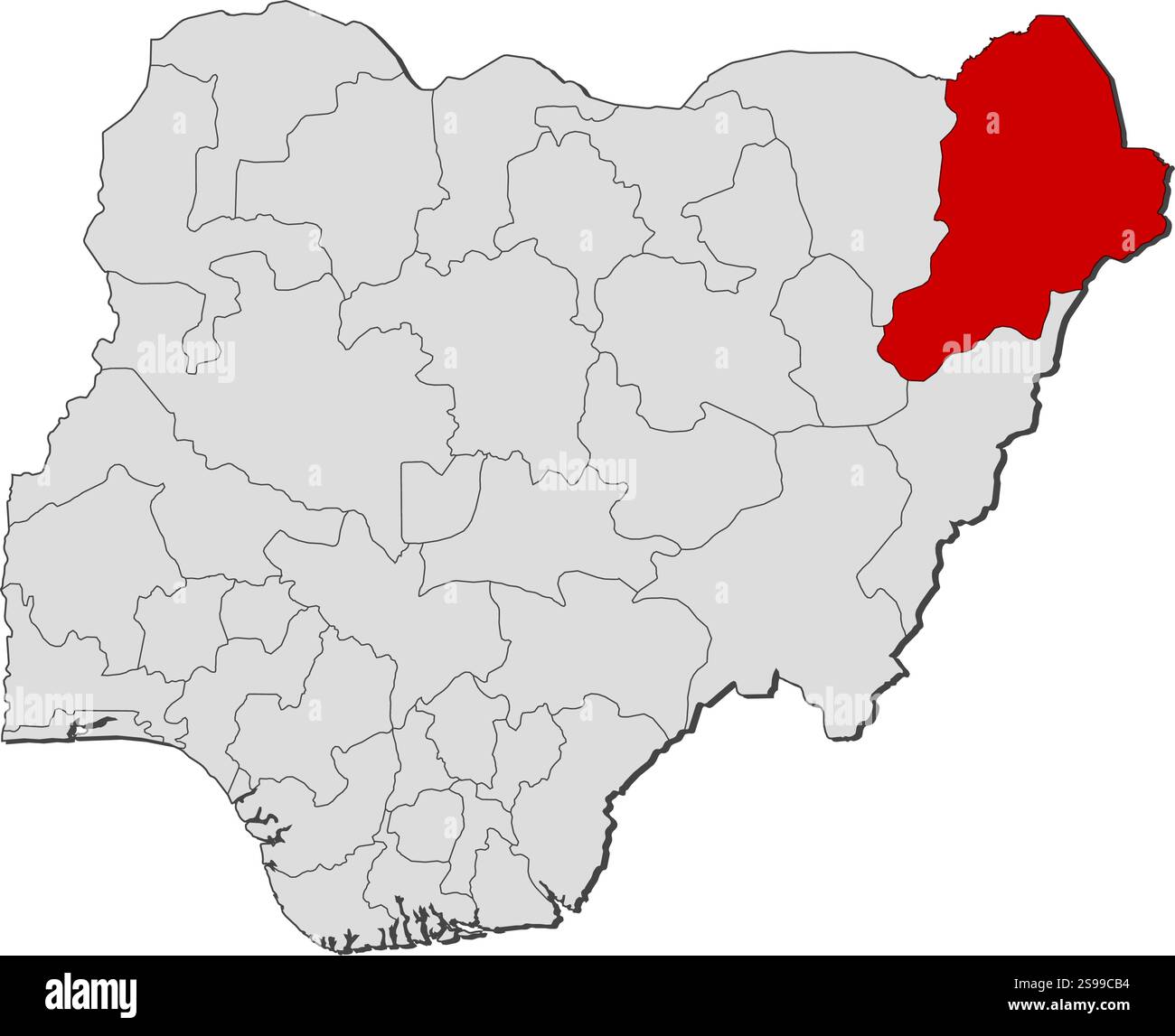 Borno map hi-res stock photography and images - Alamy