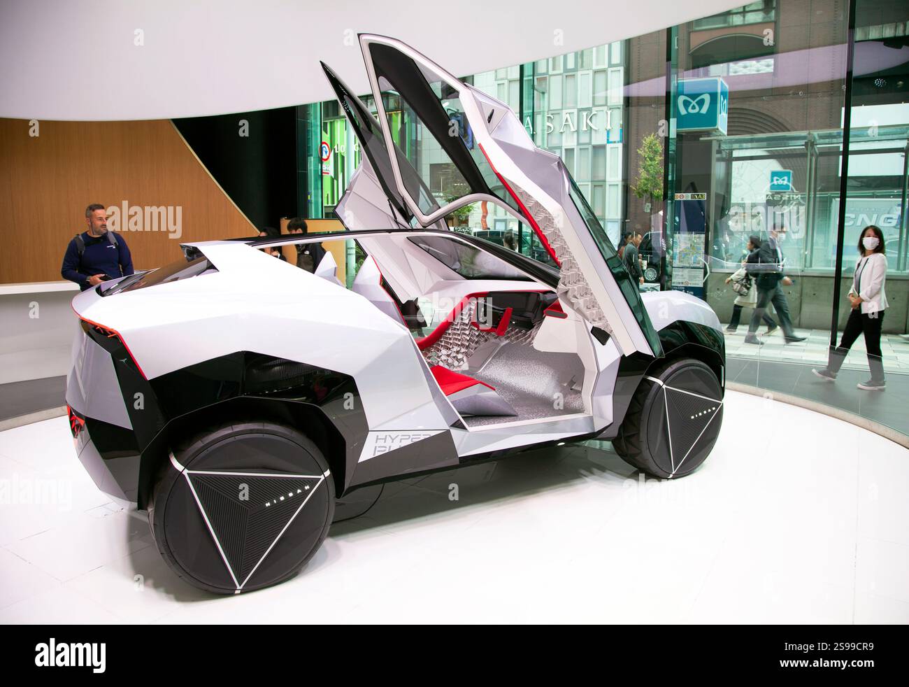 The Nissan Hyper Punk concept car at the Nissan Crossing showroom in ...