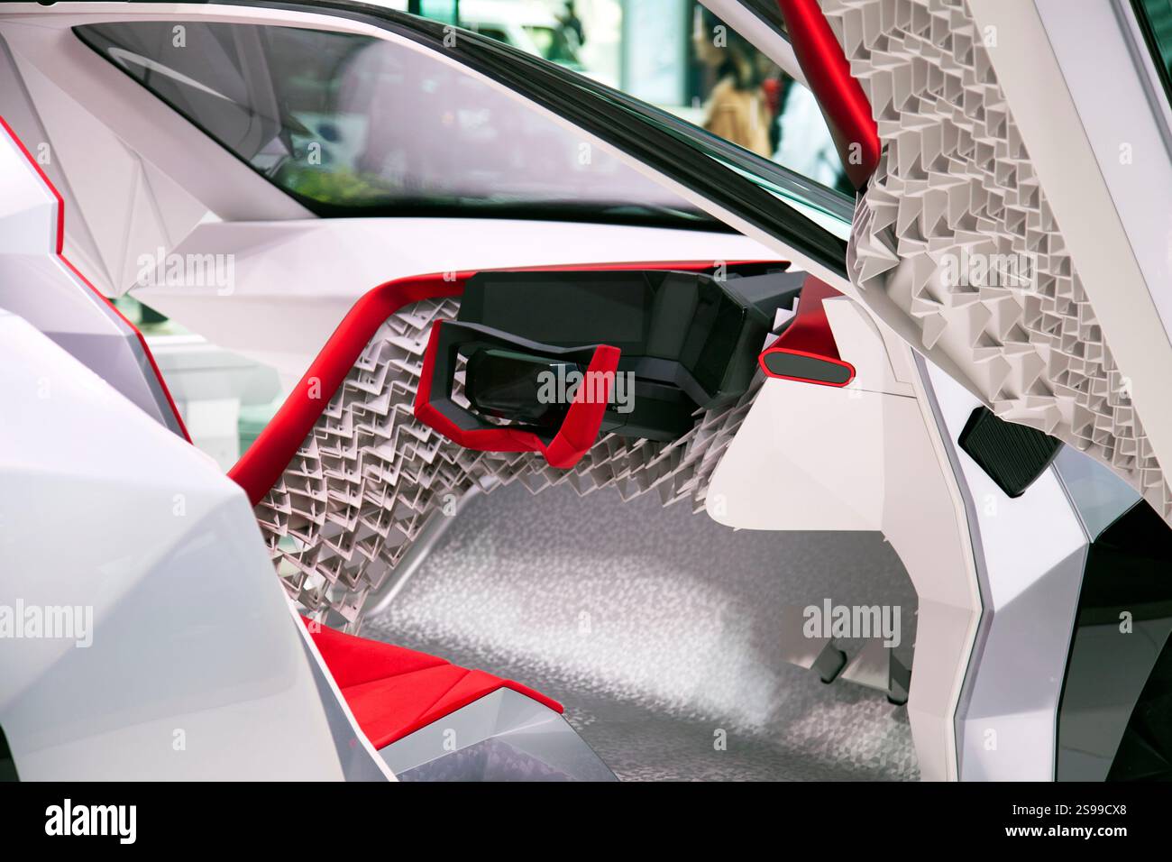 The Nissan Hyper Punk concept car at the Nissan Crossing showroom in ...