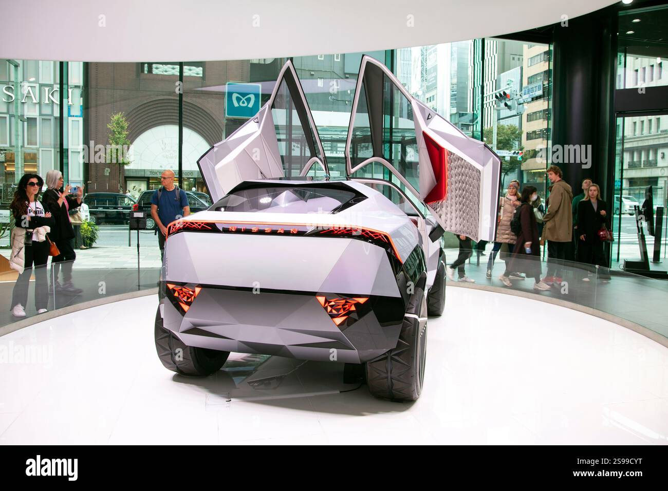 The Nissan Hyper Punk concept car at the Nissan Crossing showroom in ...