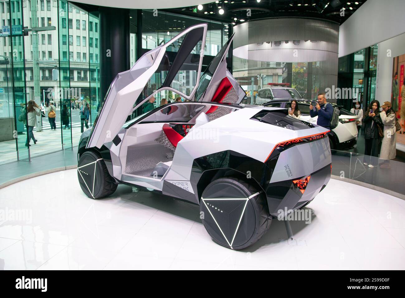 The Nissan Hyper Punk concept car at the Nissan Crossing showroom in ...