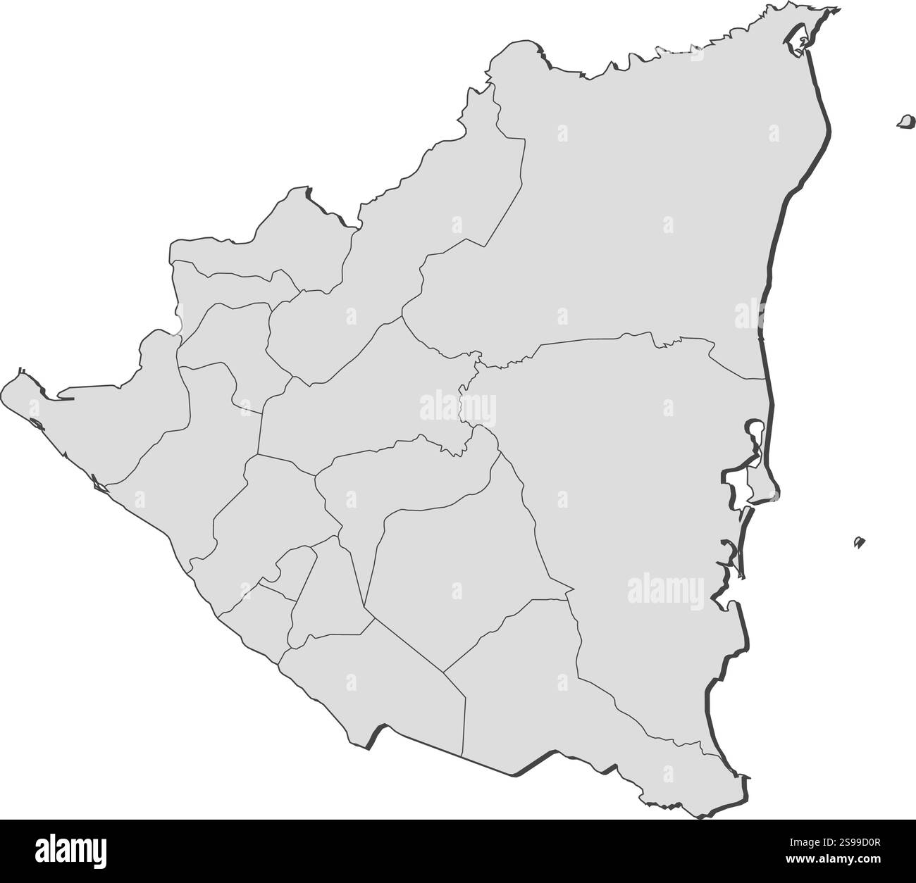 Map de nicaragua Stock Vector Images - Alamy
