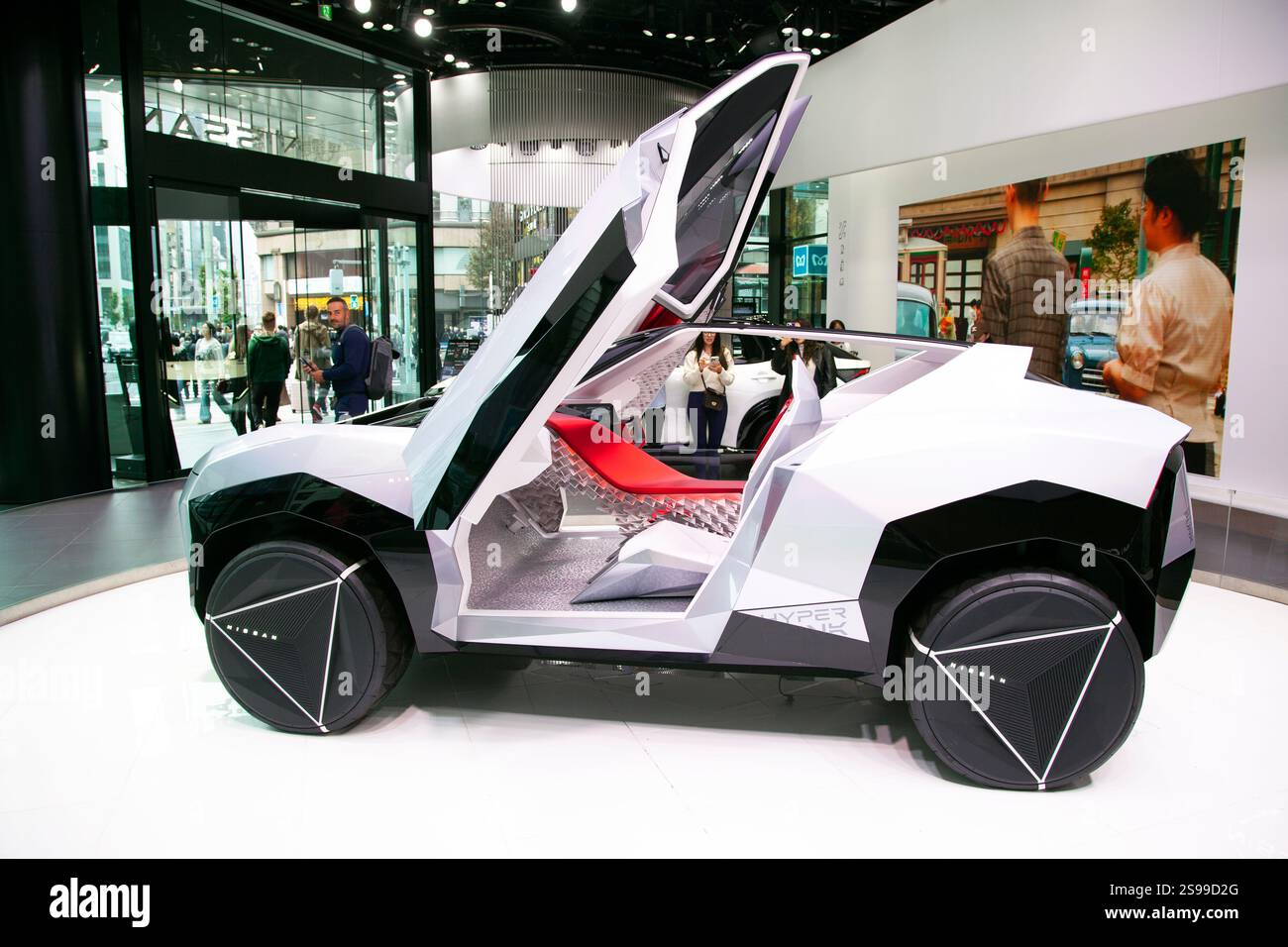 The Nissan Hyper Punk concept car at the Nissan Crossing showroom in ...