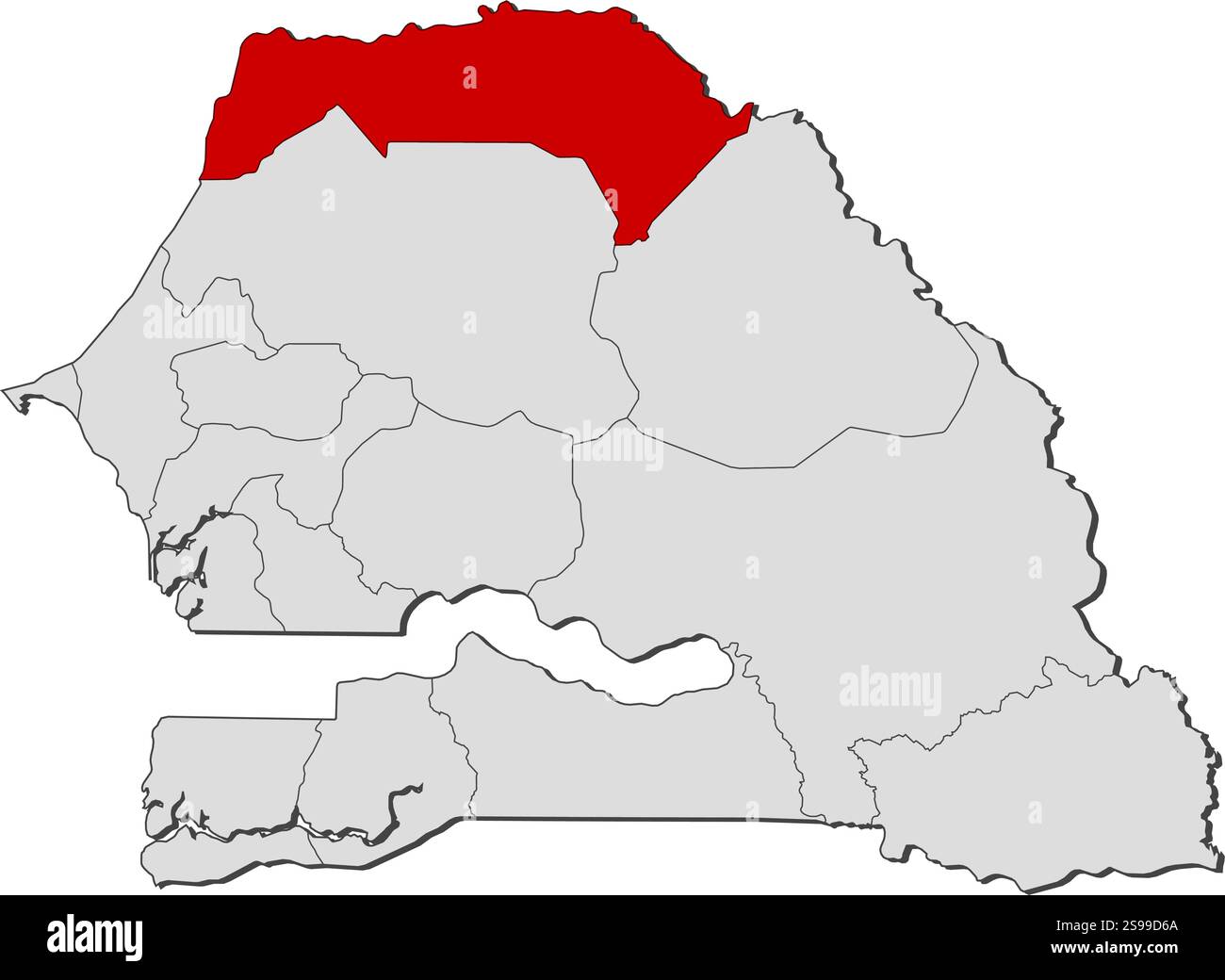 Outline map of saint louis hi-res stock photography and images - Alamy