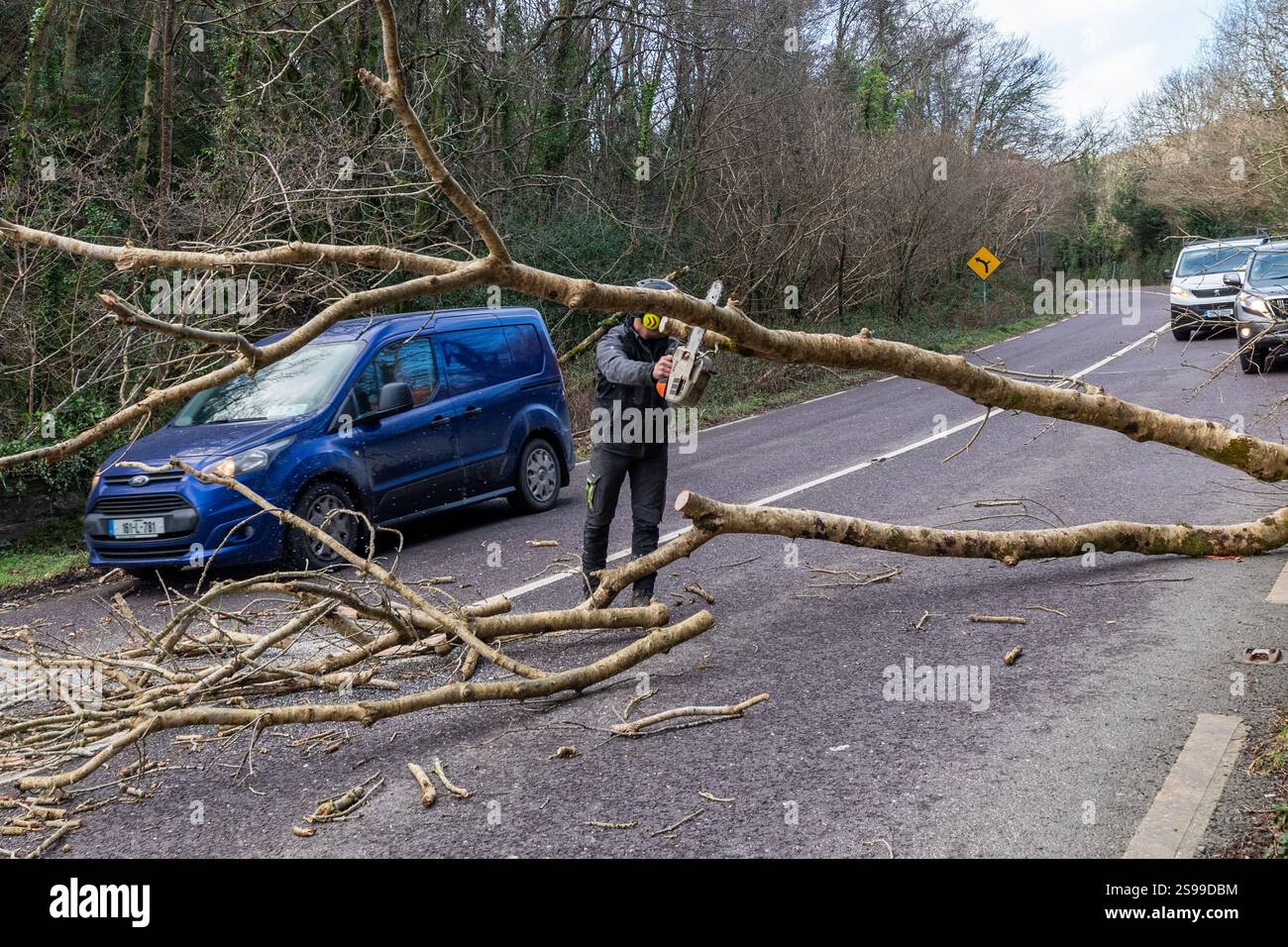 Leap, West Cork, Ireland. 24th Jan, 2025. Storm Éowyn has hit Ireland ...
