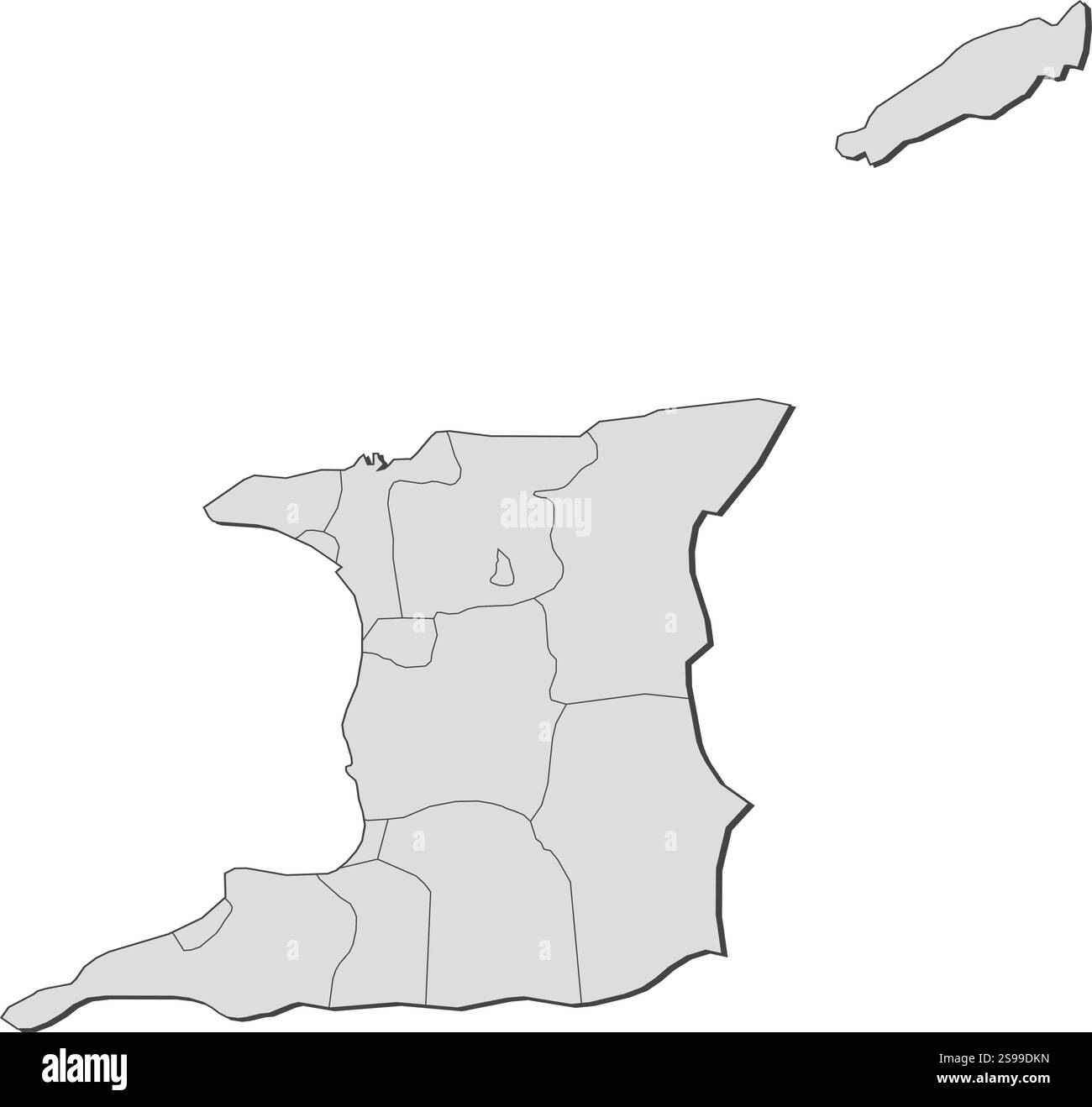 Maps of trinidad and tobago hi-res stock photography and images - Alamy