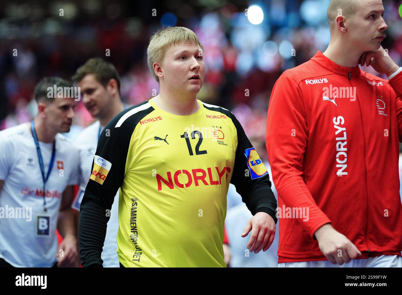 Emil Nielsen (Daenemark, #12) DEN, Daenemark vs. Schweiz, Handball, IHF ...