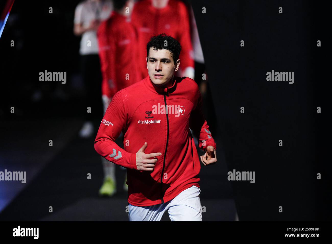 Samuel Zehnder (Schweiz, #29) DEN, Daenemark vs. Schweiz, Handball, IHF ...