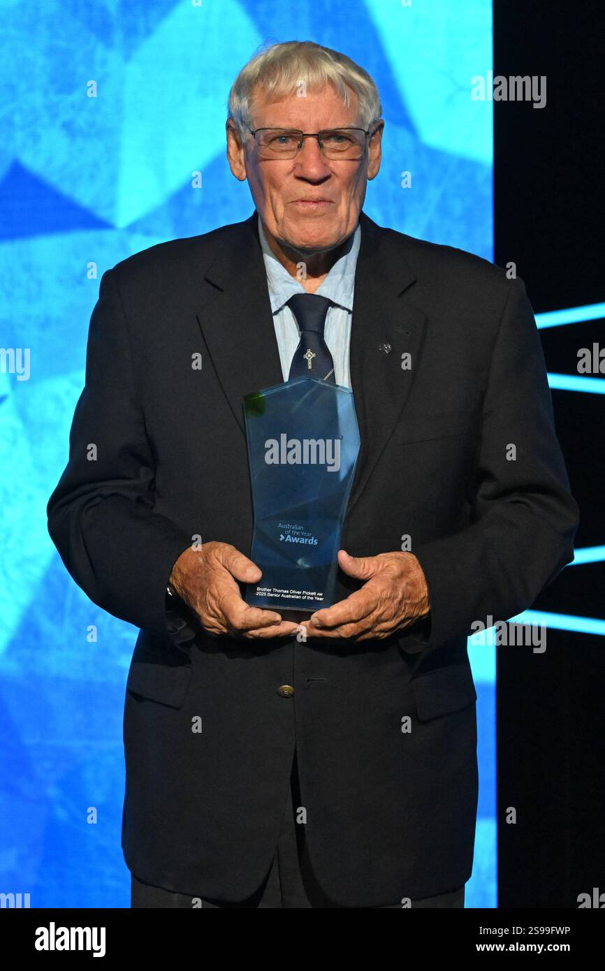 Senior Australian of the Year Brother Thomas Oliver Pickett with his ...