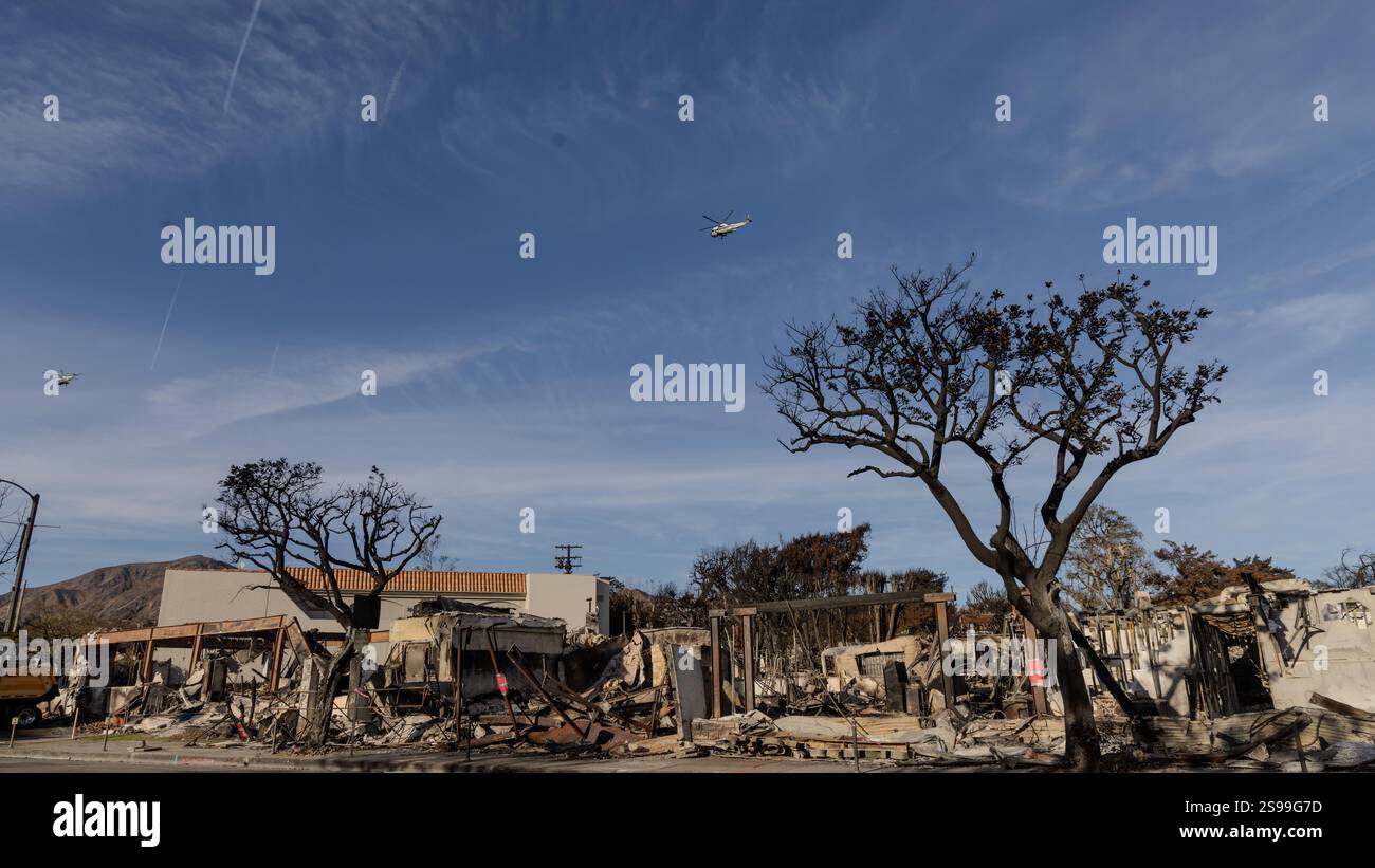 January 24, 2025, Pacific Palisades, California, USA: President Donald ...