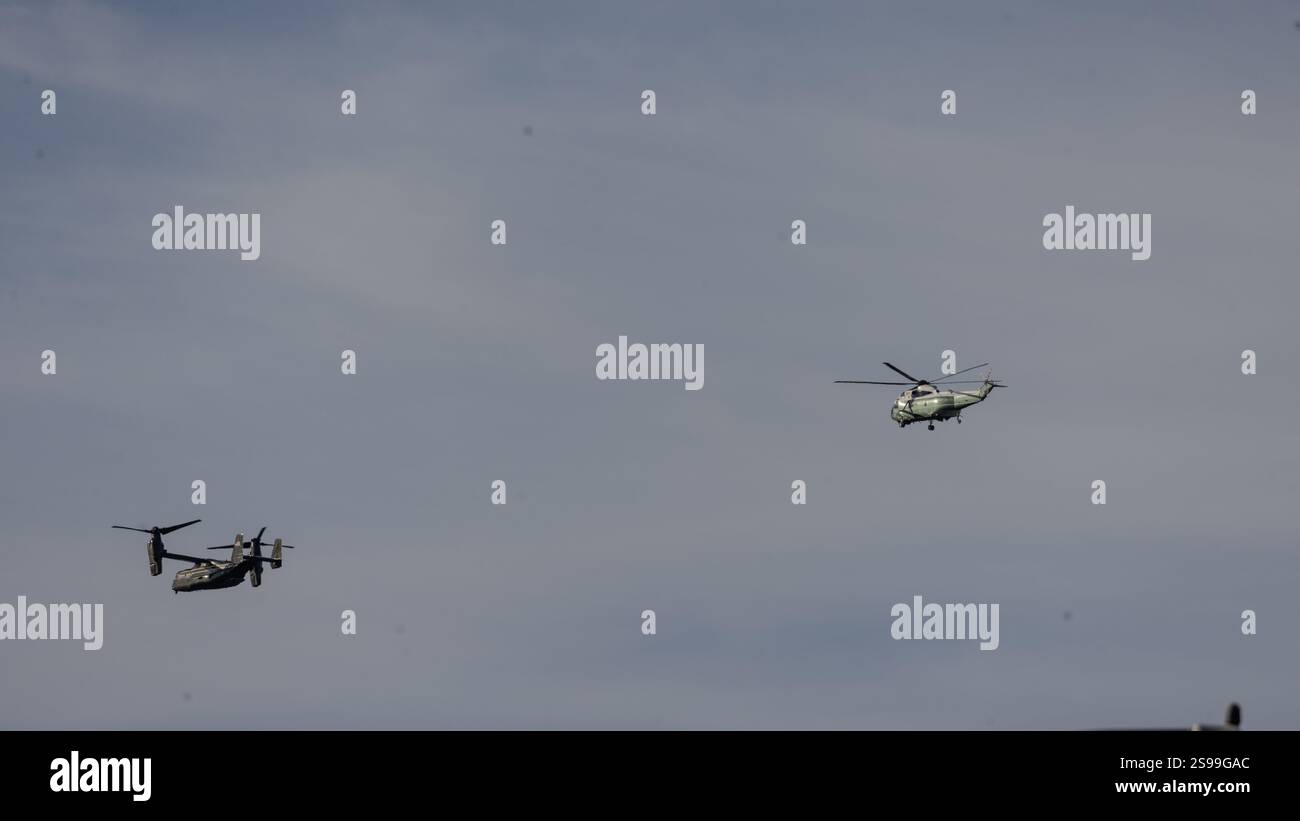 January 24, 2025, Pacific Palisades, California, USA: President Donald ...