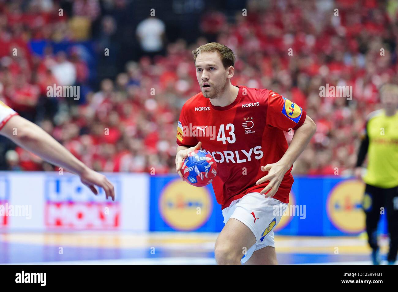 Simon Pytlick (Daenemark, #43) DEN, Daenemark vs. Schweiz, Handball ...