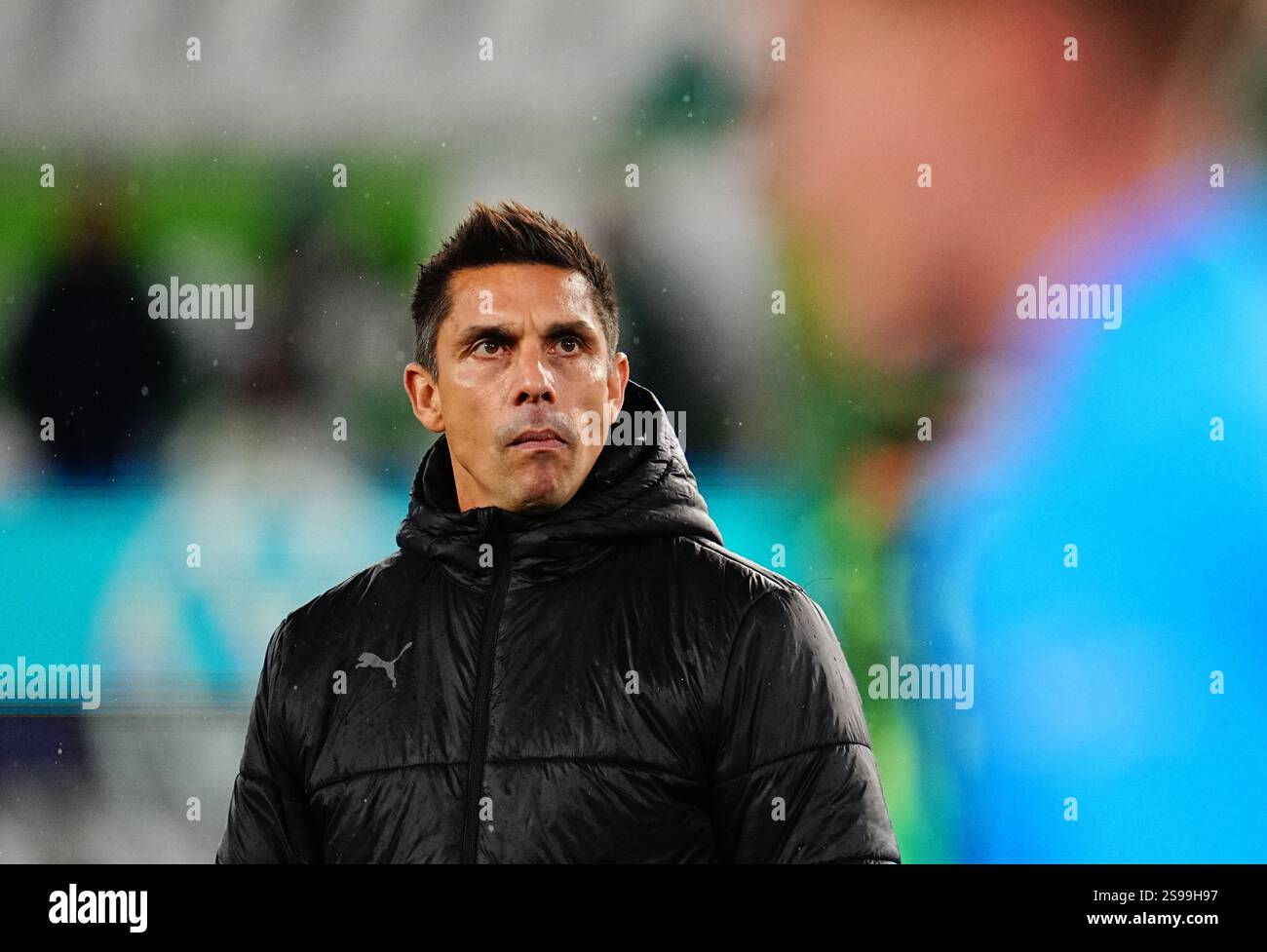 January 24 2025: Marcel Rapp (Holstein Kiel) looks on during a 1 ...