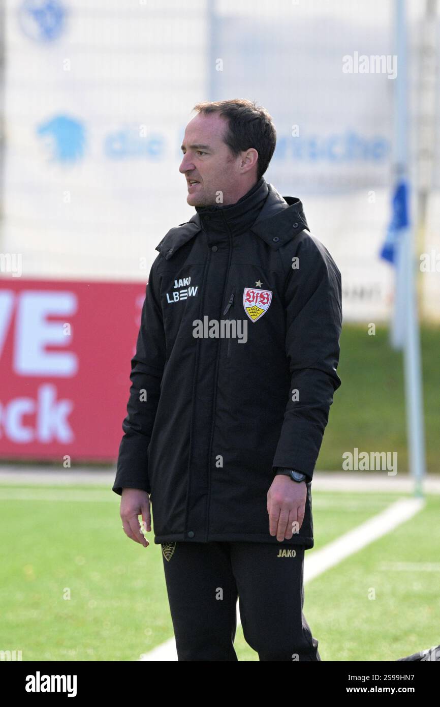 Nico Willig (VfB Stuttgart U19, Trainer) TSG Balingen vs. VfB Stuttgart ...