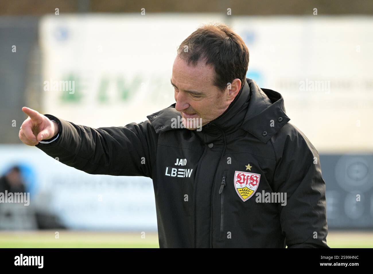 Nico Willig (VfB Stuttgart U19, Trainer) TSG Balingen vs. VfB Stuttgart ...