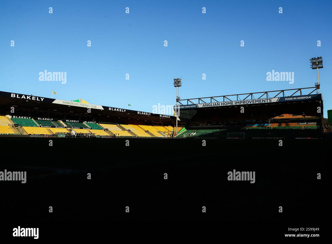A general view of Carrow Road prior to the Sky Bet Championship match ...