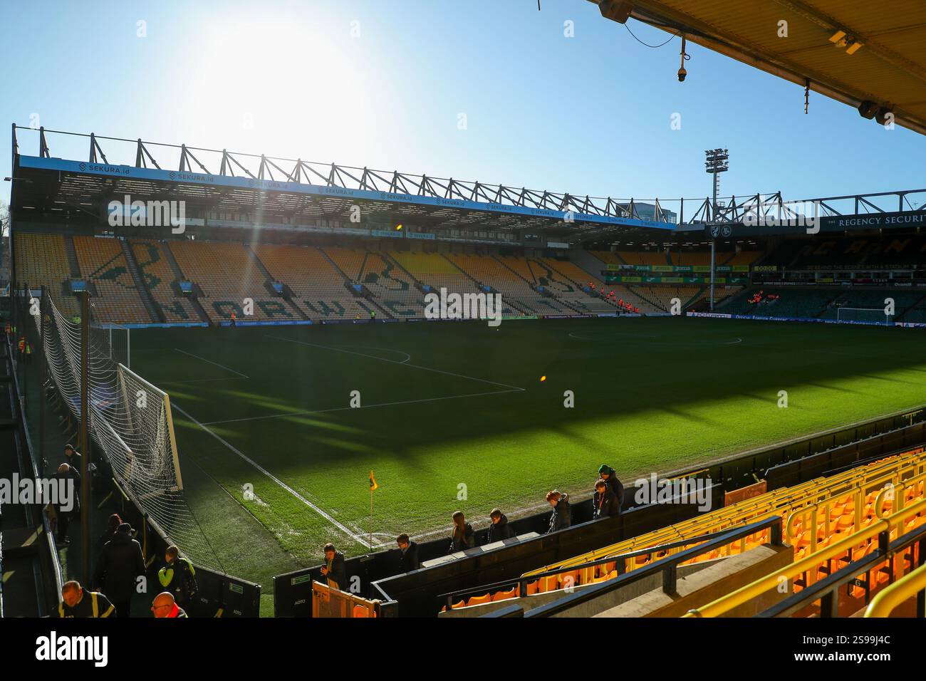 A general view of Carrow Road prior to the Sky Bet Championship match ...