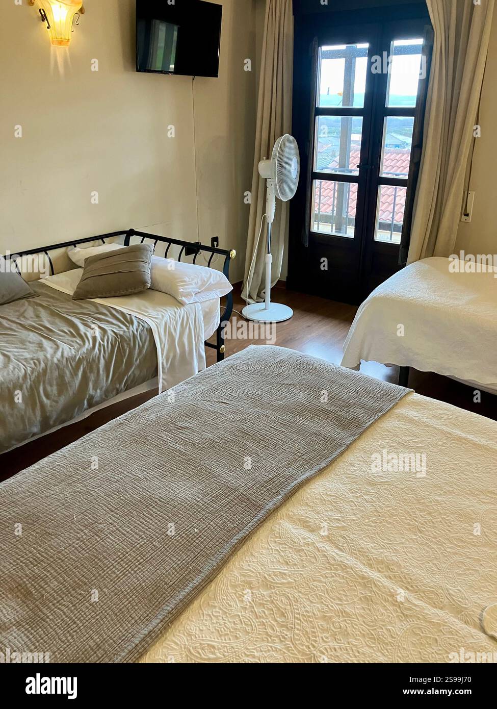 Bedroom in a Small, Rural Spanish Hotel Stock Photo - Alamy