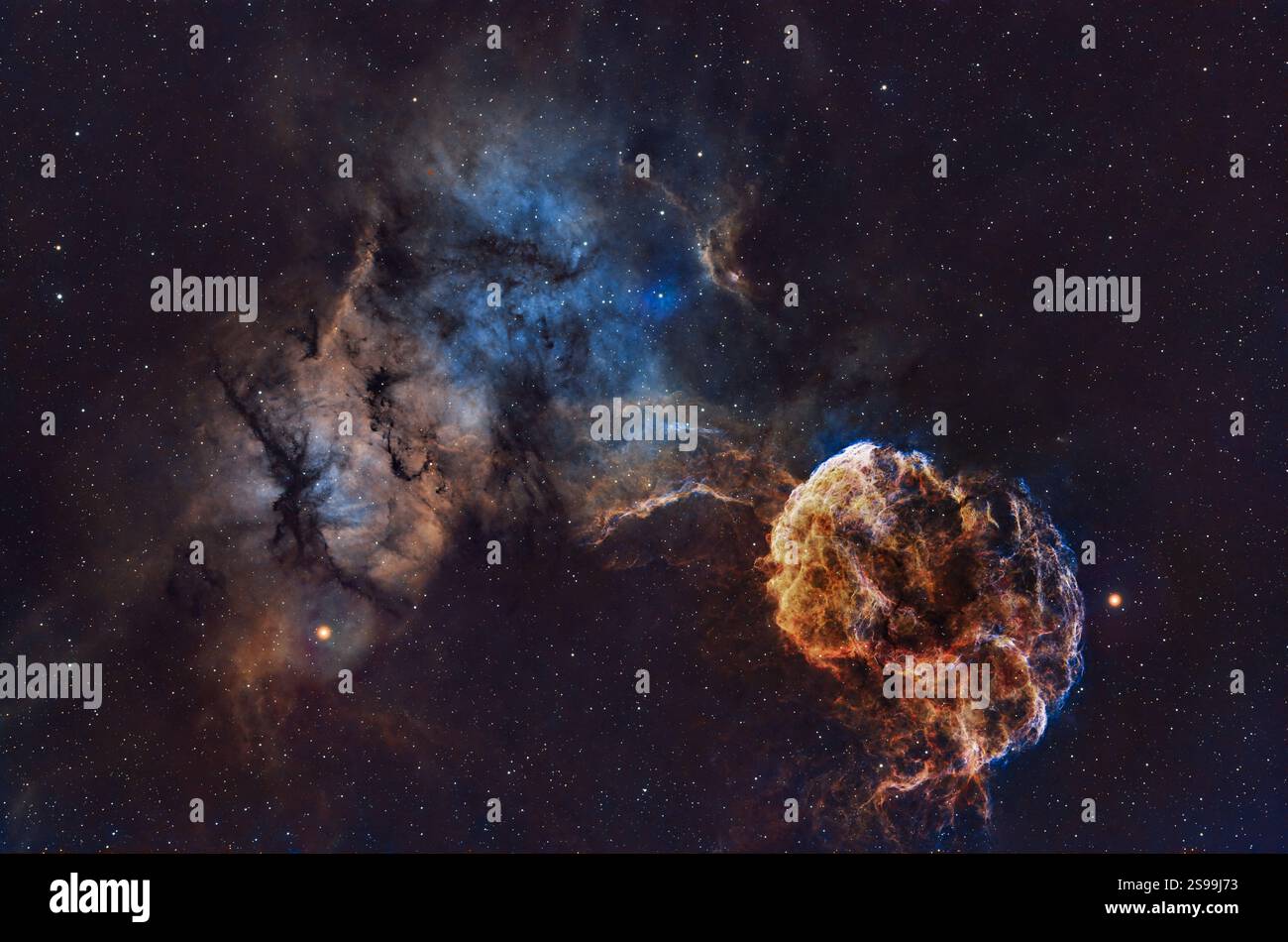 Jellyfish Nebula in SHO IC443 Stock Photo - Alamy