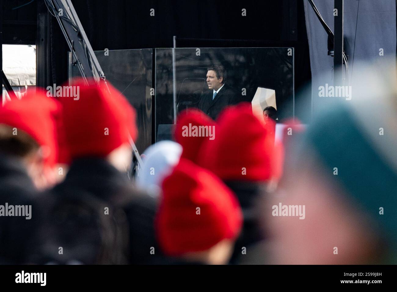 Governor Ron DeSantis (Republican of Florida) speaks at the rally for the March for Life in ...