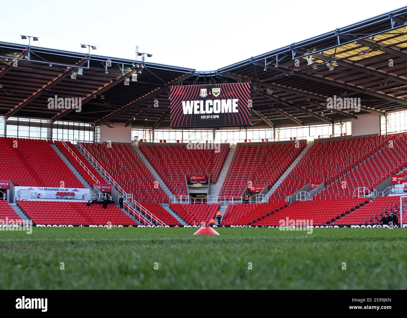 A general view of the bet365 Stadium ahead of the Sky Bet Championship ...