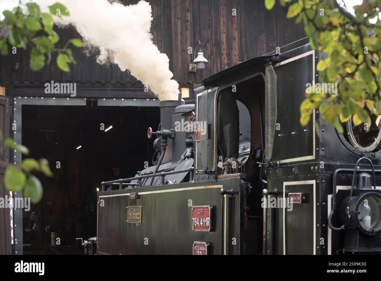 steam locomotive smoke from an old technology in rail transport steam ...