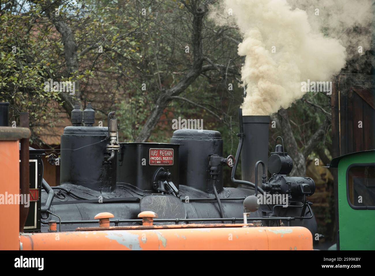 steam locomotive smoke from an old technology in rail transport steam ...