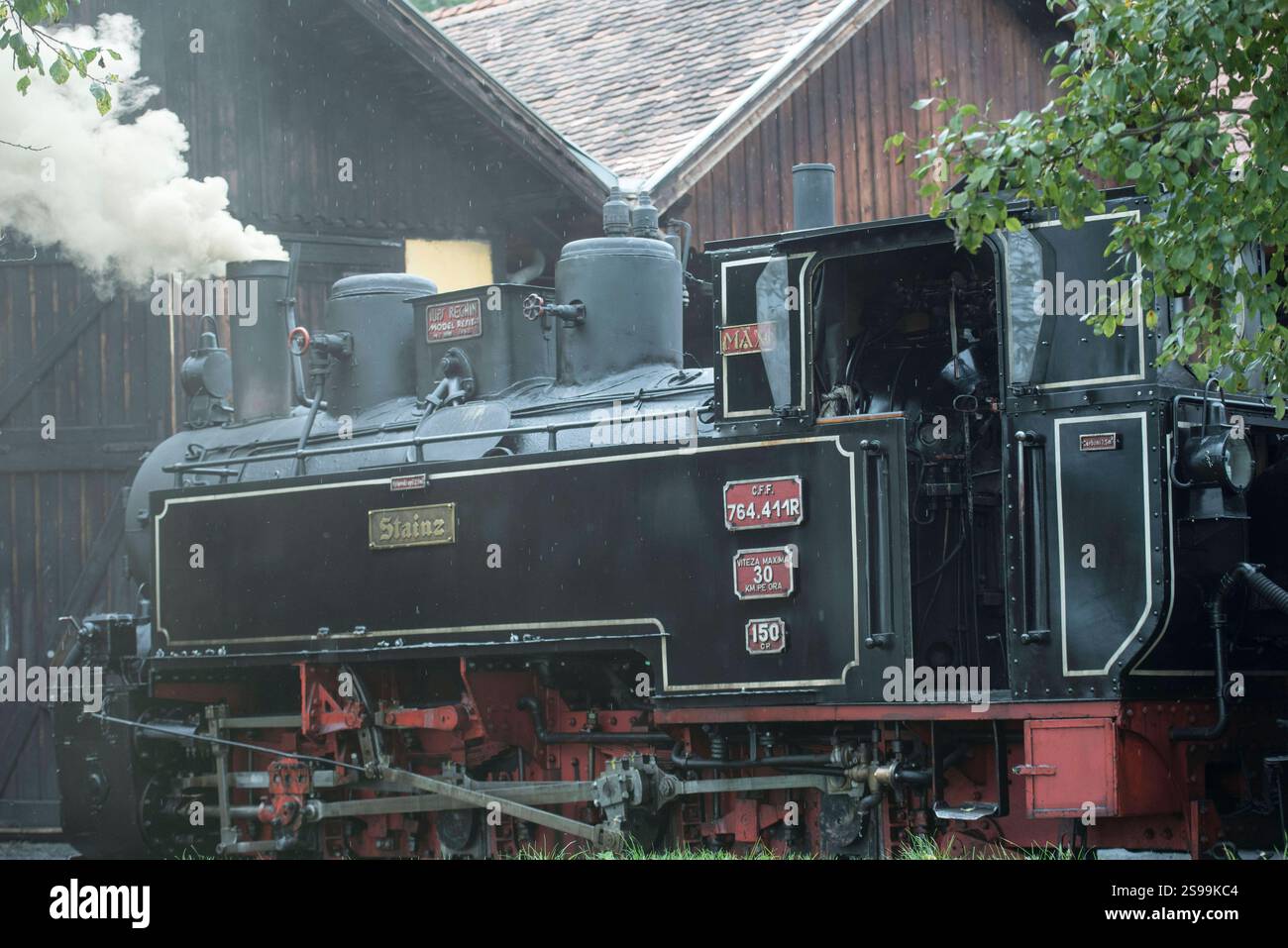 steam locomotive smoke from an old technology in rail transport steam ...