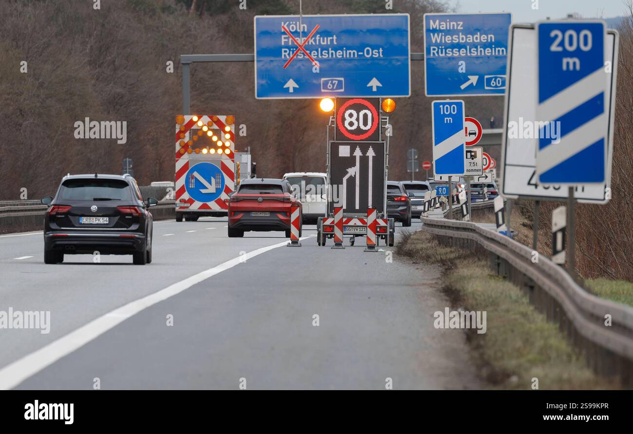 Sperrung Autobahn A67 25.01.2025 Aufgrund Demontagearbeiten zu ...