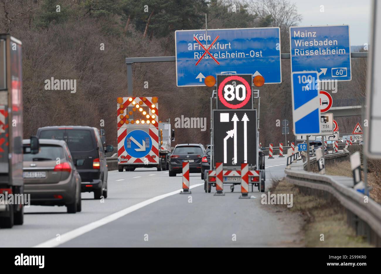 Sperrung Autobahn A67 25.01.2025 Aufgrund Demontagearbeiten zu ...
