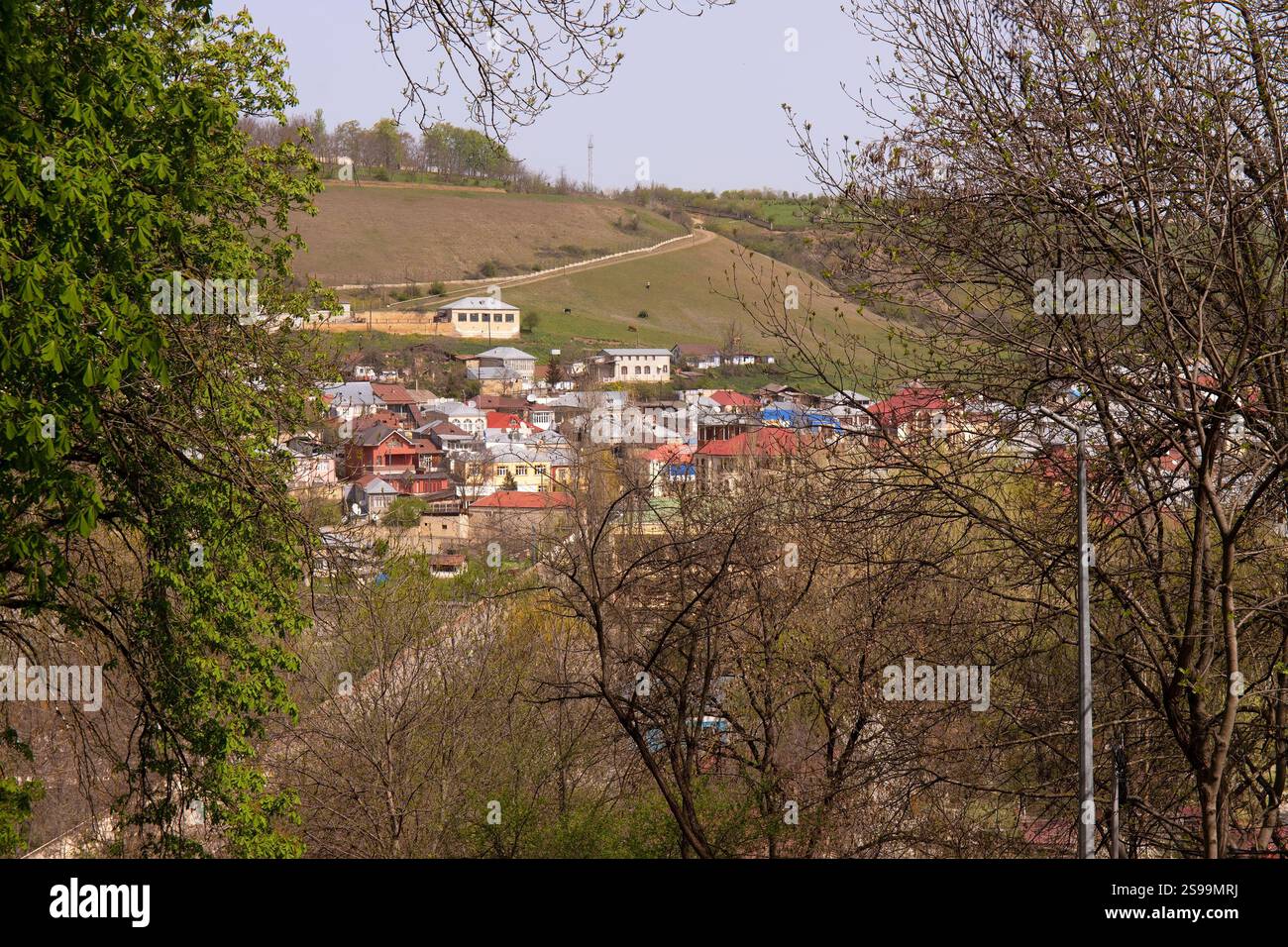 City of Guba. Azerbaijan. Red Sloboda. 04.19.2022. A beautiful Jewish ...