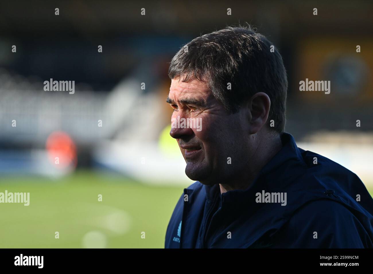 Manager Nigel Clough (Manager Mansfield) during the Sky Bet League 1 ...