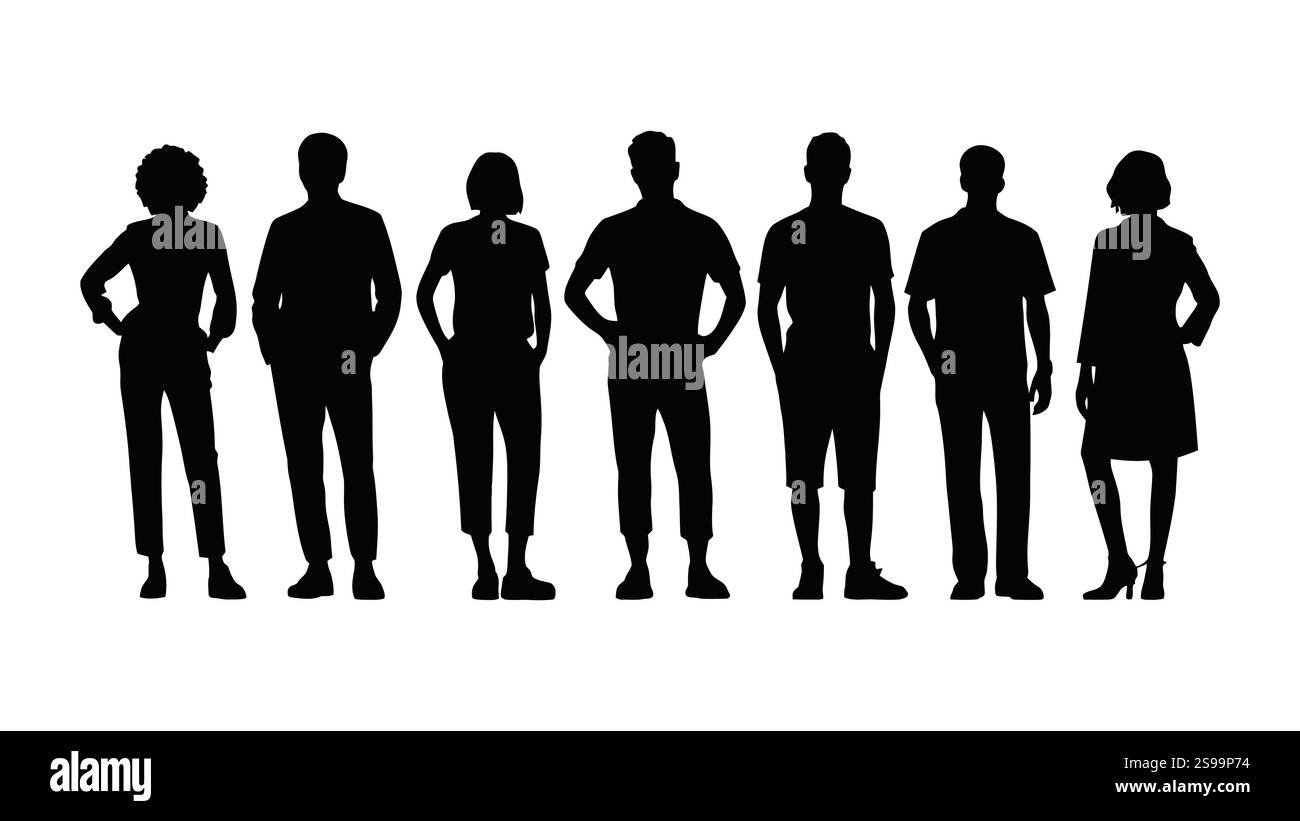 Team diverse professional corporate Black and White Stock Photos ...