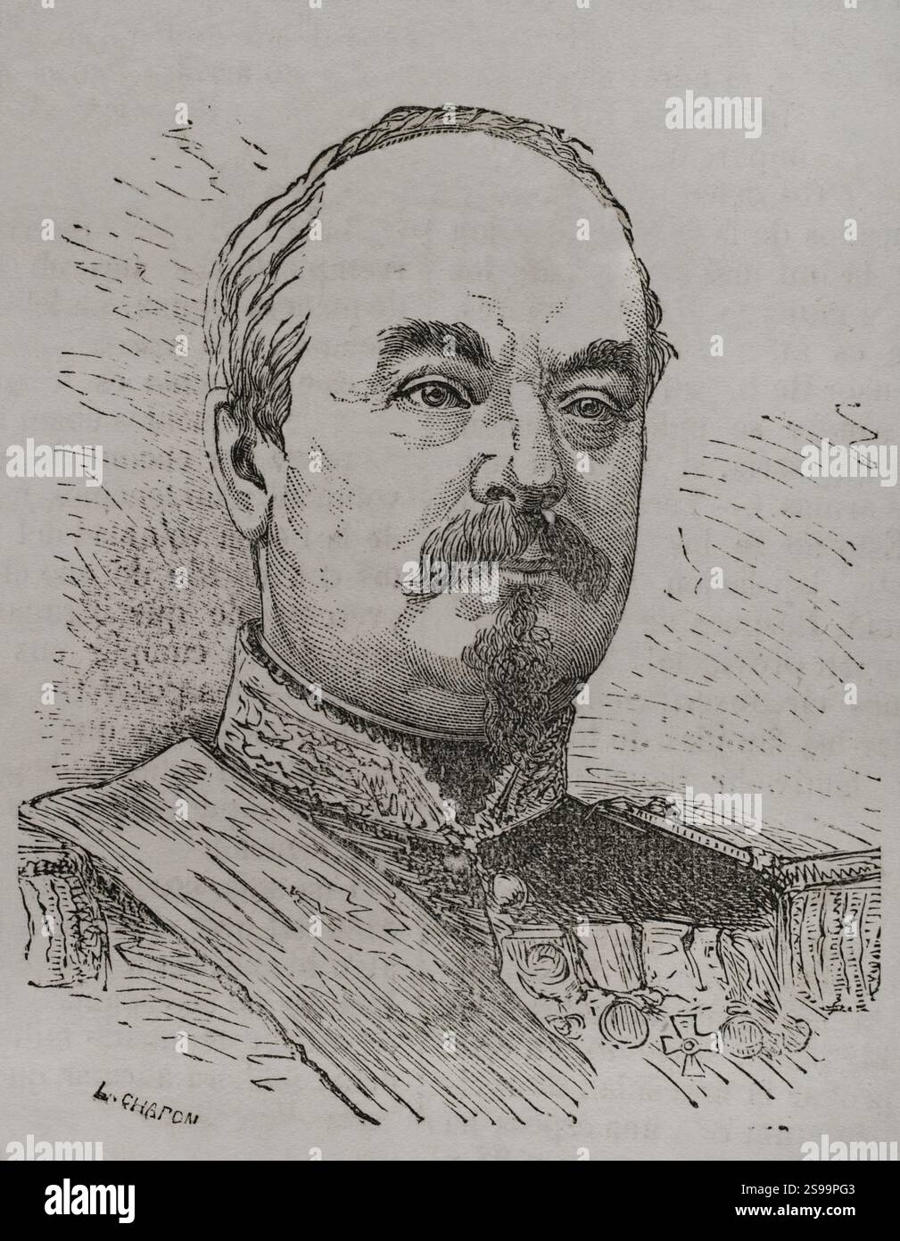François Achille Bazaine (1811-1888). Marshal of France. He took part ...