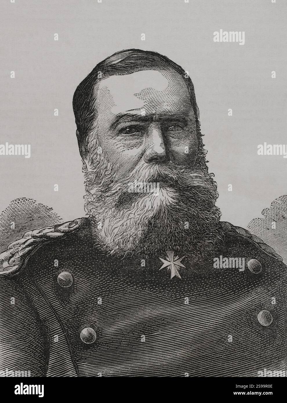 Eduard Vogel von Falckenstein (1797-1885). Prussian infantry general ...