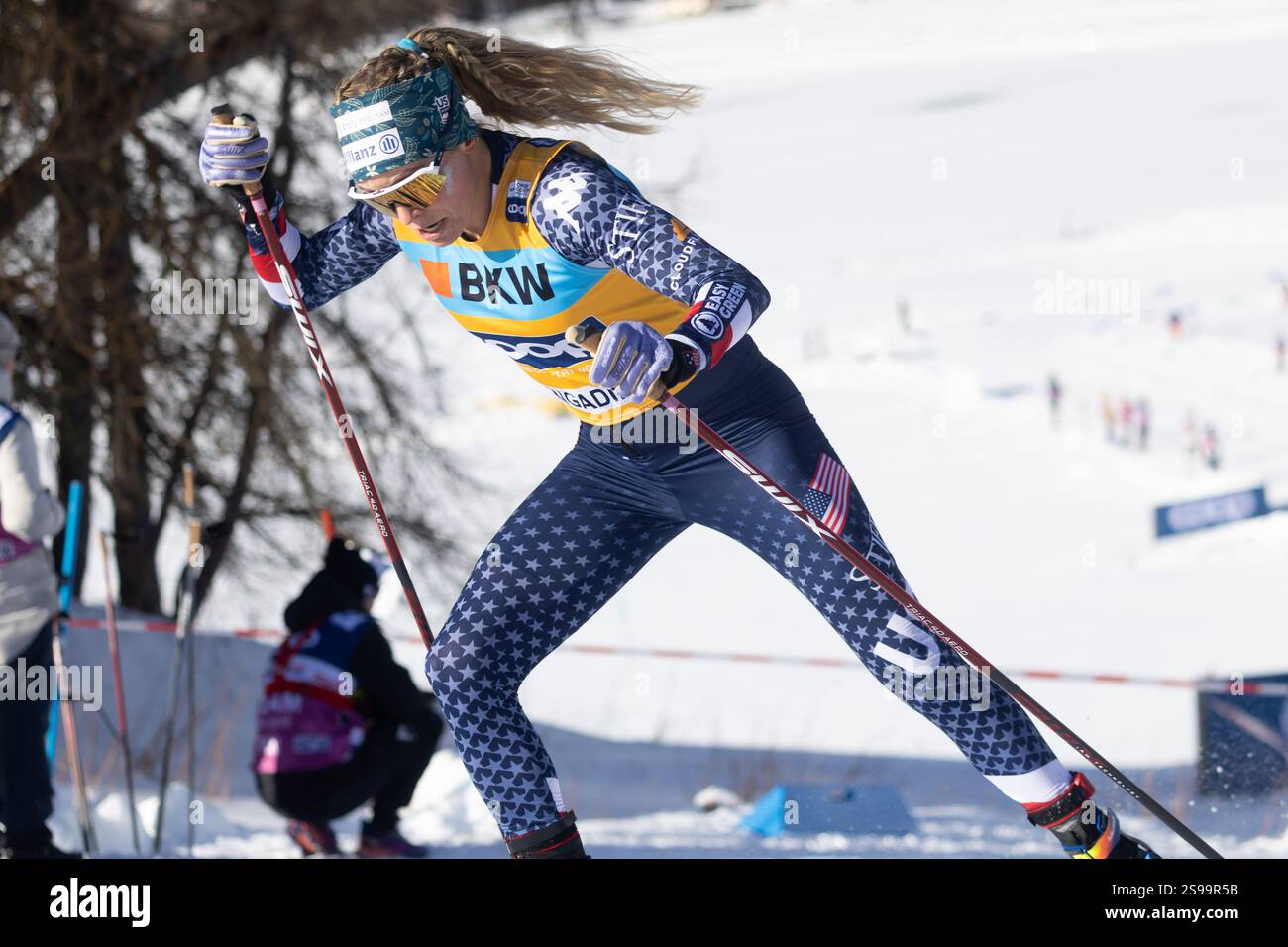 Engadin, Switzerland. 25th Jan, 2025. Jessie Diggins (USA) during FIS ...