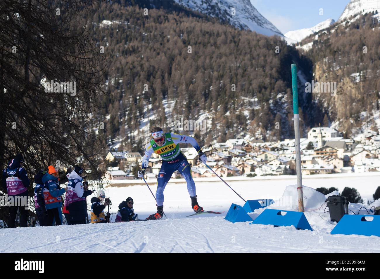 Engadin, Switzerland. 25th Jan, 2025. Edson Anger (SWE) during FIS ...