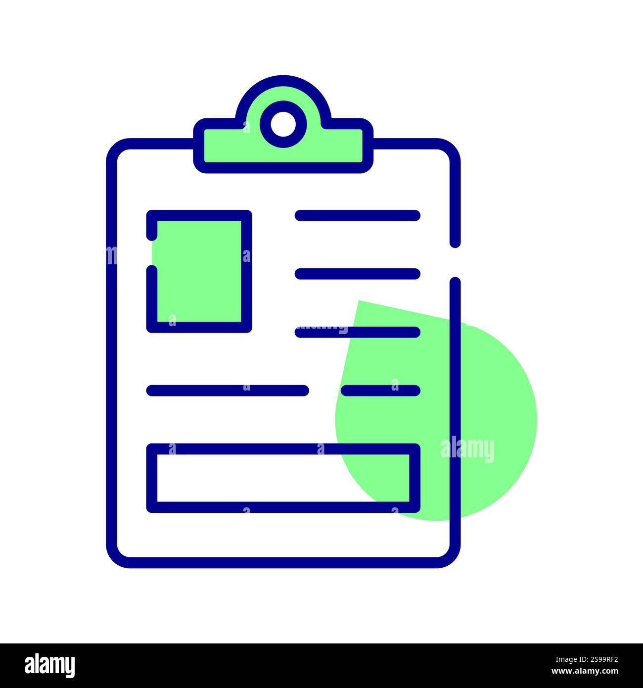 Clipboard vector design, checklist or information paper icon in modern ...