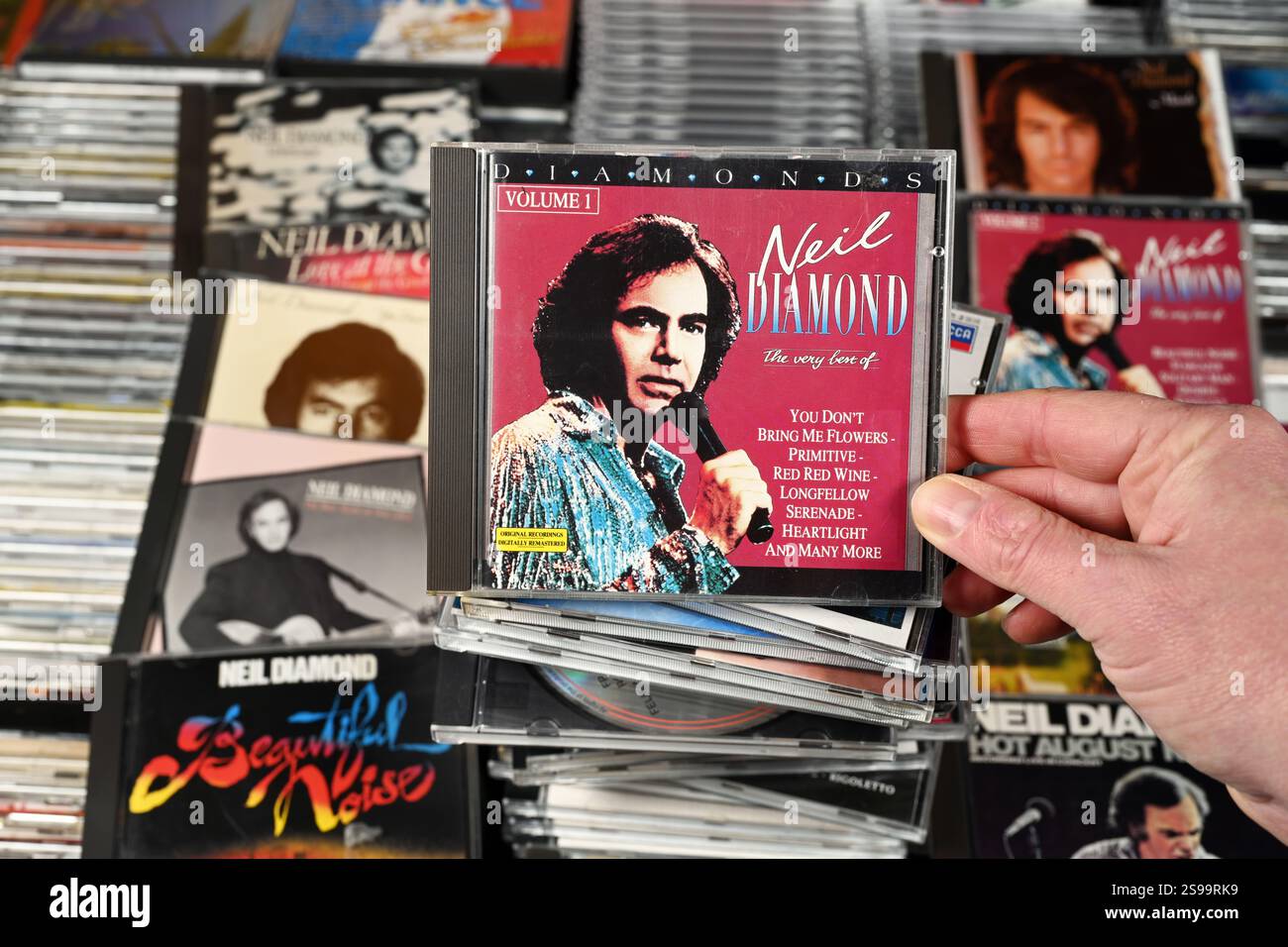 CD album: Neil Diamond Stock Photo - Alamy
