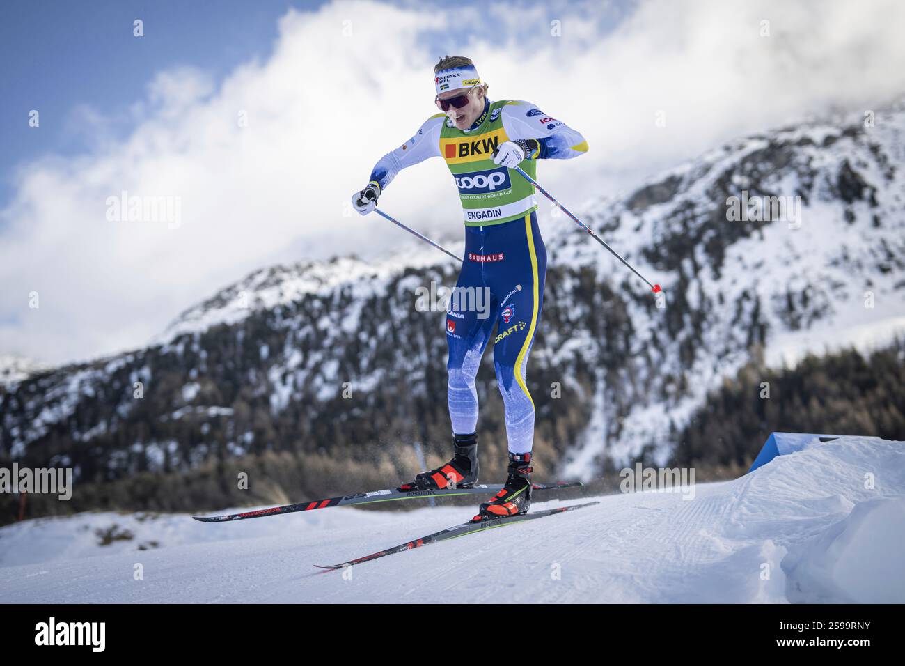 Edvin Anger of Sweden in action during the cross country skiing sprint ...
