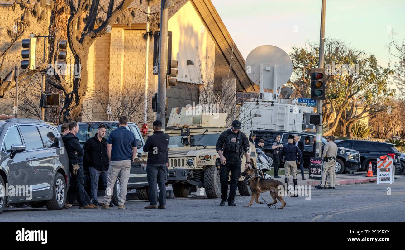 January 24, 2025, Pacific Palisades, California, USA: An LAPD Police ...