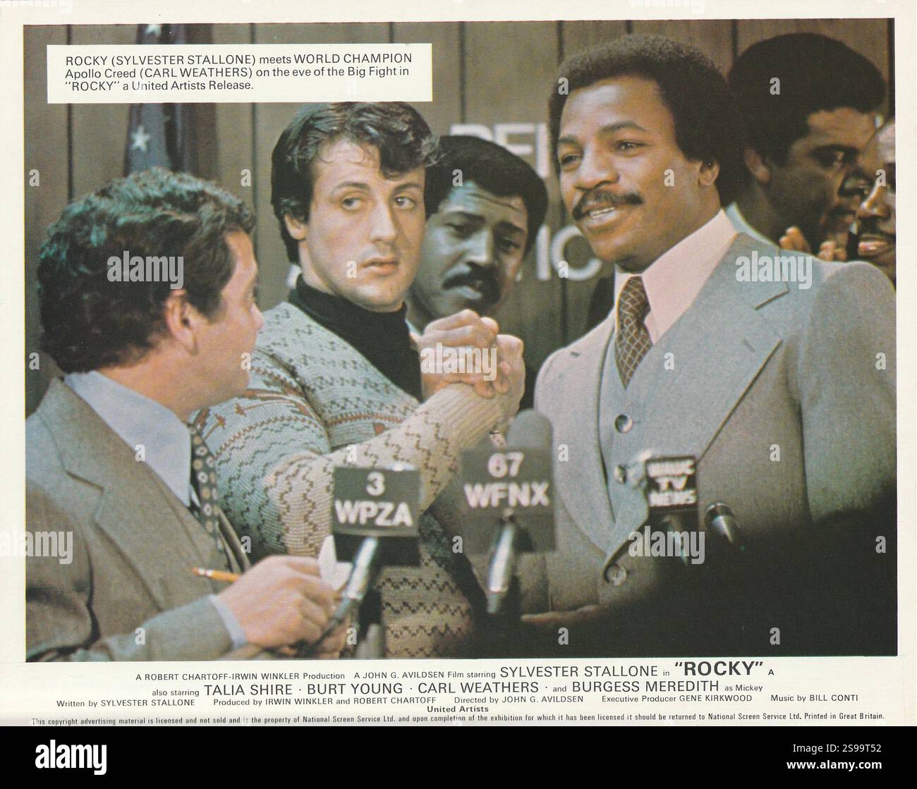 Rocky (United Artists, 1977). Starring Sylvester Stallone, Talia Shire ...