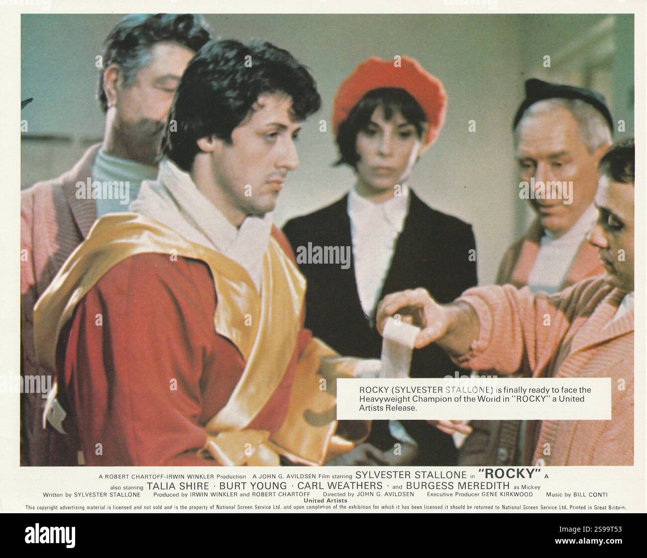 Rocky (United Artists, 1977). Starring Sylvester Stallone, Talia Shire ...