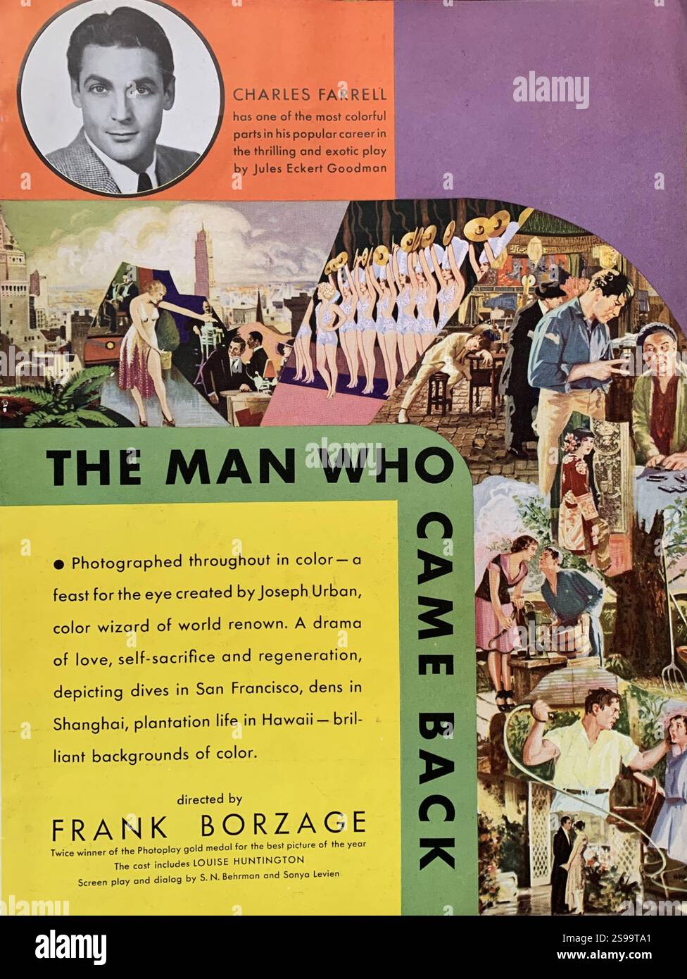 CHARLES FARRELL in THE MAN WHO CAME BACK director FRANK BORZAGE to be ...