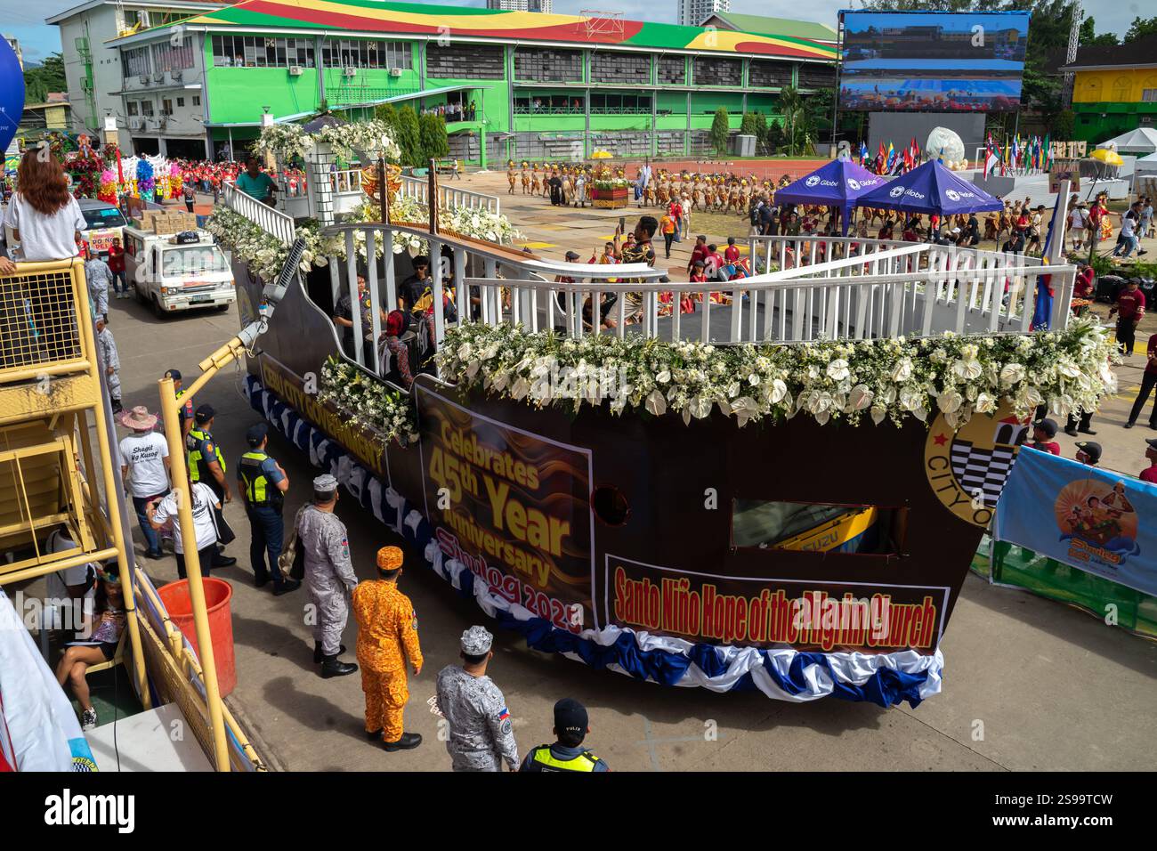 2025 Float, moving vehicle installation representing local Santo Nino ...