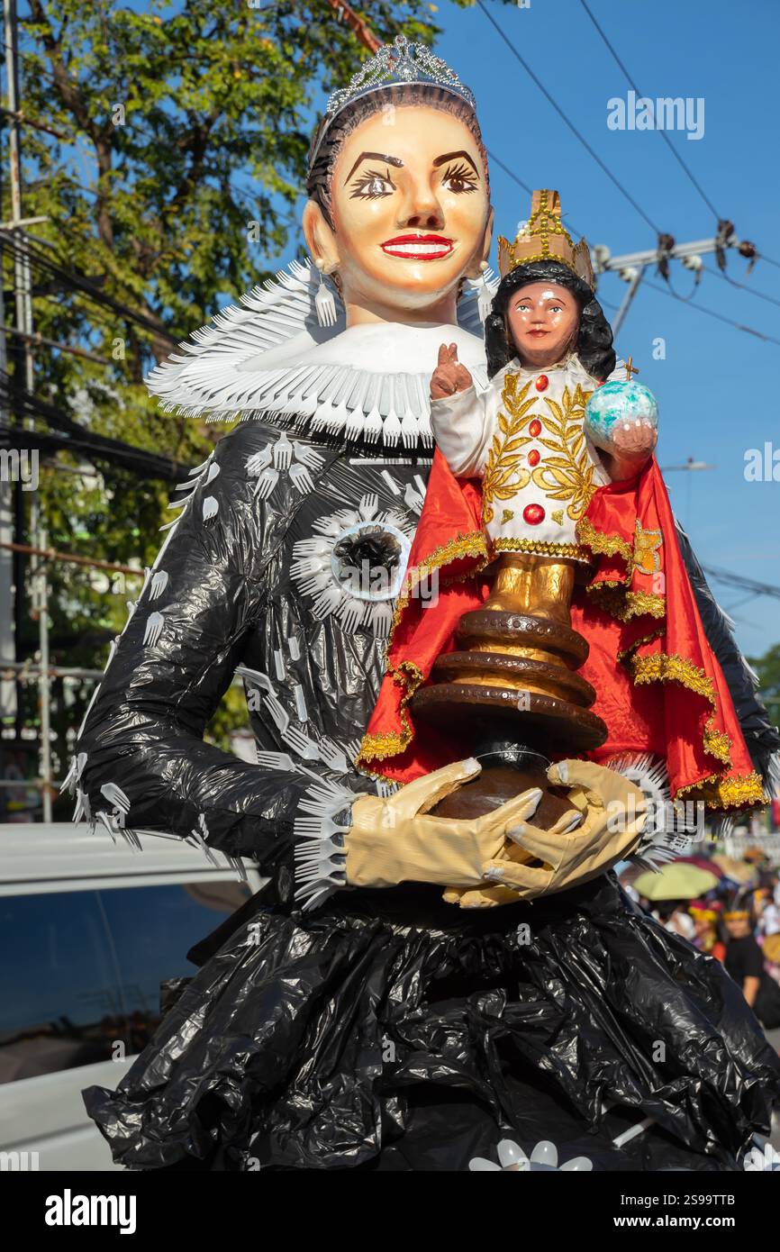 2025 towering higantes. giant papier-mâché figures at Sinulog festival ...