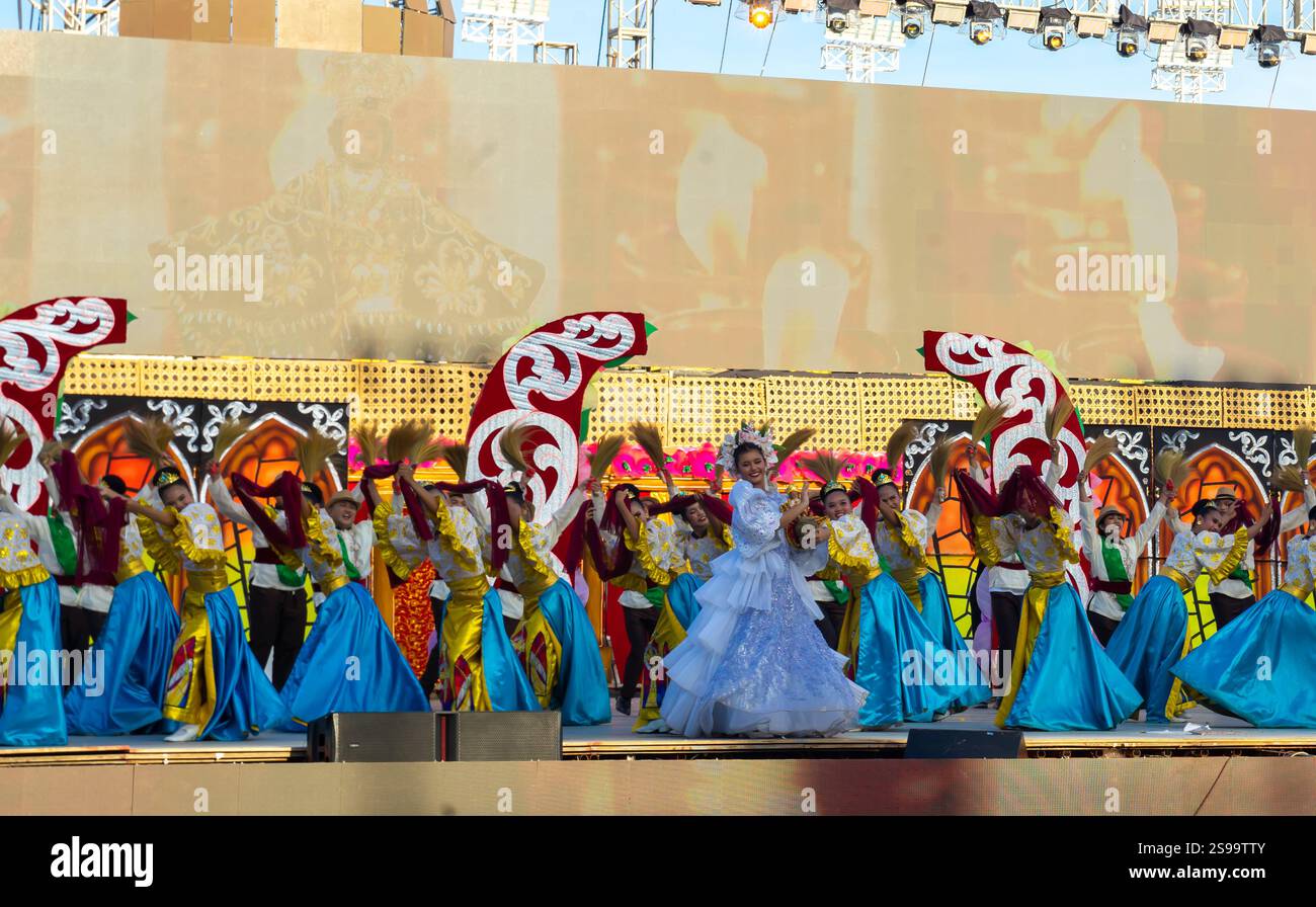 2025 Performers at Grand Parade Sinulog festival in Cebu, Philippines ...
