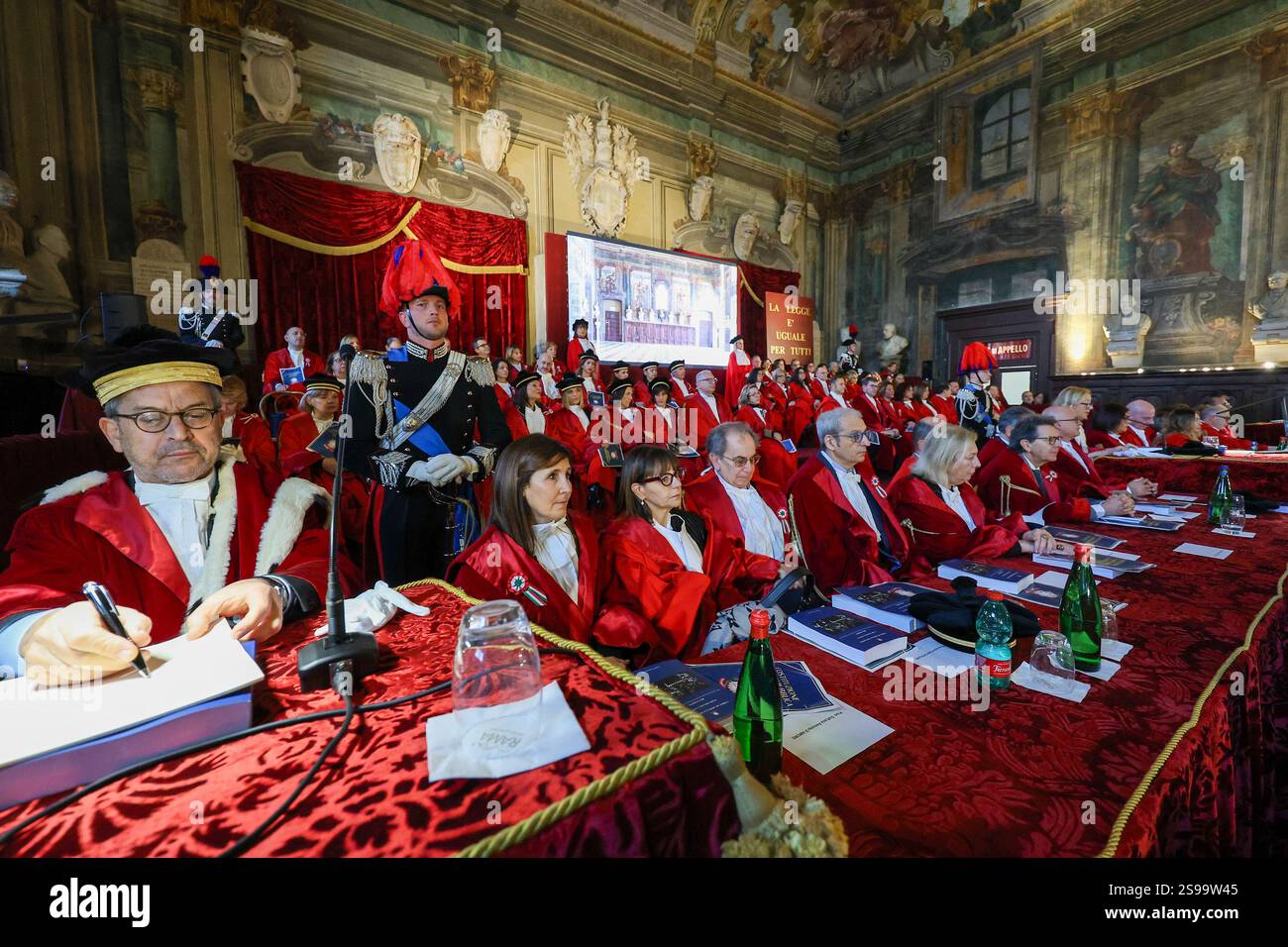 Naples, Italy, 25 January 2025. Inauguration of the judicial year in ...